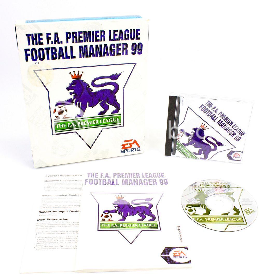 The F.A. Premier League Football Manager 99 for PC in Big Box, 1999 ...